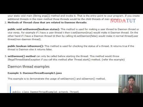 Daemon thread in Java