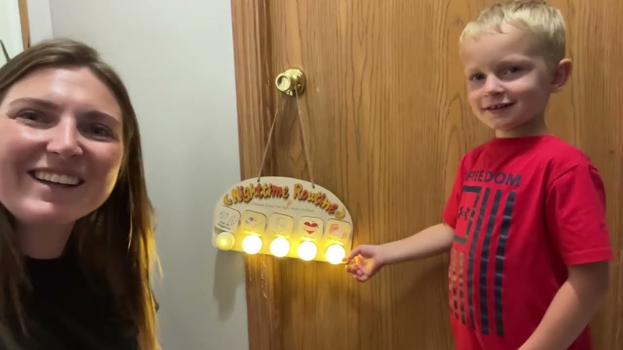 AINBIN Bedtime Routine Chart for Kids Toddlers Visual Schedule Board #kids #toddlers #autism