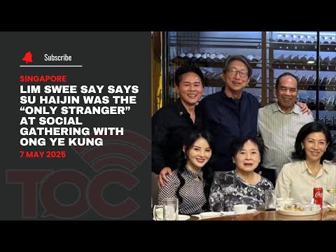 Lim Swee Say says Su Haijin was the “only stranger” at social gathering with Ong Ye Kung