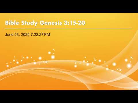 Bible Study Genesis 3:15-20 (pt 2) Mary vs Satan, Ordering Men and Women, Jesus’ Prefigured Passion