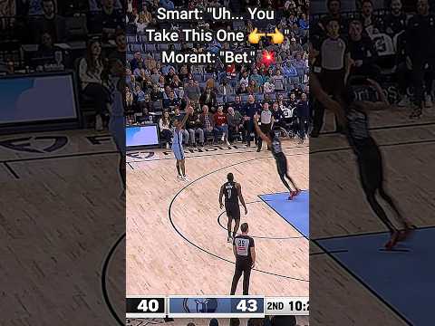 Smart Passed on the Open Look?! Good Thing Ja's Got No Fear! π #NBA #Basketball #Game #Courage
