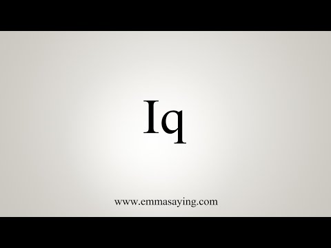 How To Say Iq