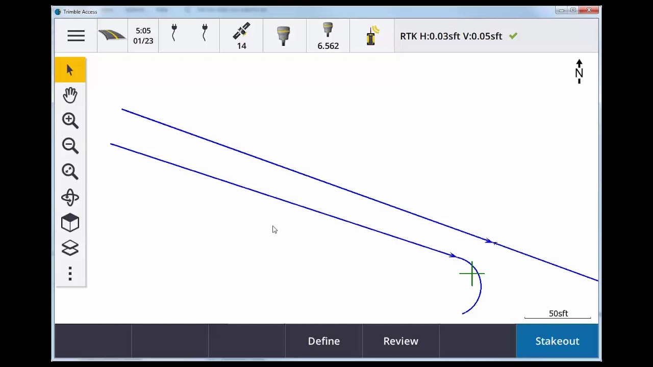 Trimble Access- Staking with Reference Alignment