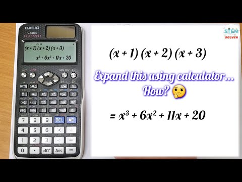 How to expand polynomials using calculator