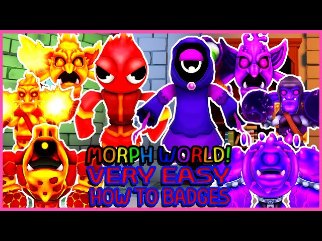 Roblox - Update - How to get New 6 Badges in Morph World [FIRE vs ...