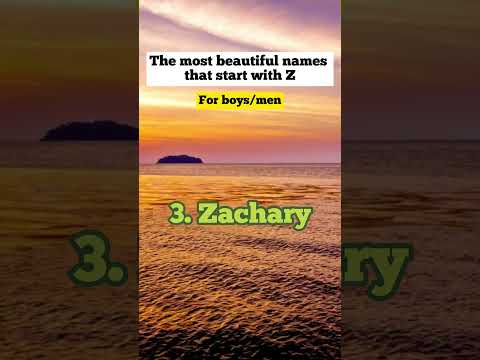 The most beautiful names that start with Z for boys/men...#shorts