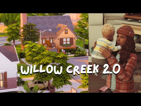 i remade willow creek for my sims 4 save-file (no cc)