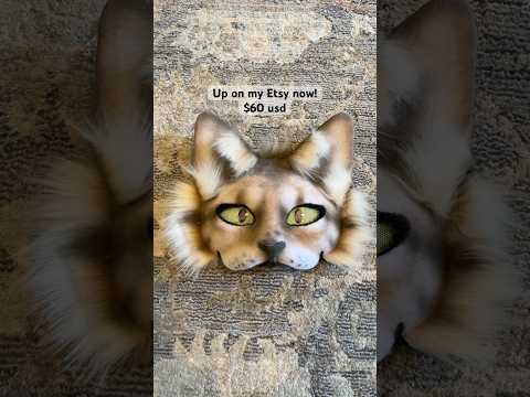 Therian cat mask SOLD! #therian #furry #mask #catmask #cat #etsy
