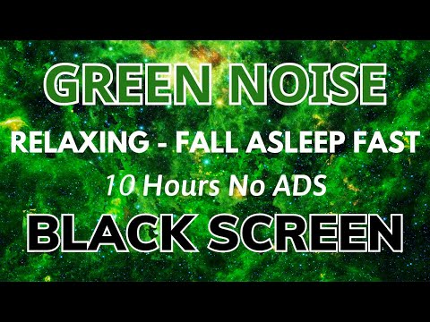 White Noise Generator with Green Noise Sound for Sleep – Black Screen Focus Aid Sound 10 Hours
