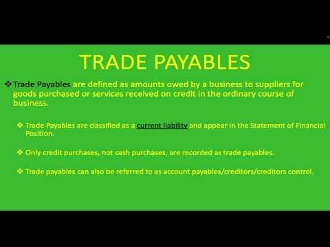 Trade Payables Explained