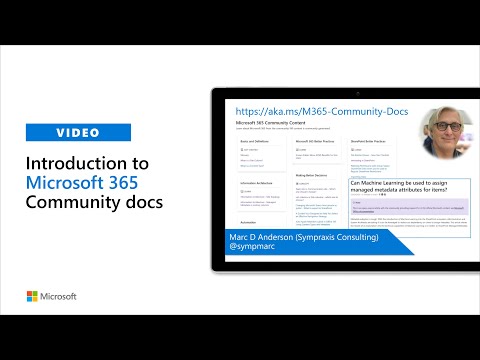 Microsoft 365 Community Docs: Call for Content | Marc D Anderson's Blog