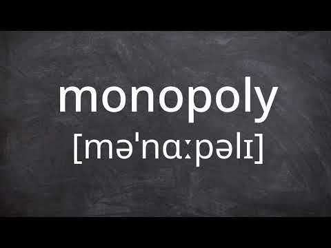 MONOPOLY Pronunciation in American English
