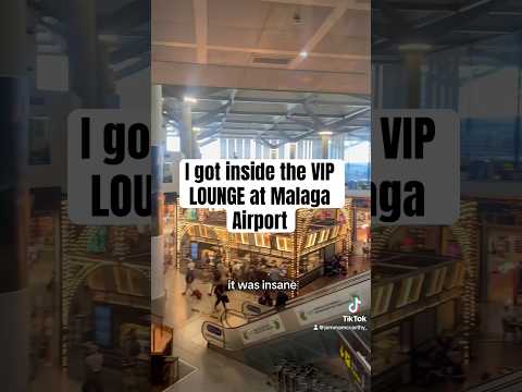 I got inside the VIP LOUNGE at #malaga Airport👀 #airport #viplounge #lounge #spain