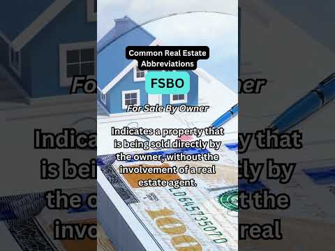 Common Real Estate Abbreviations- FSBO
