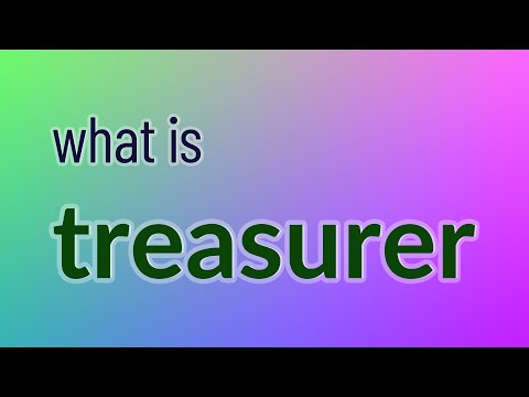 Treasurer - 9 English Vocabulary Flashcards