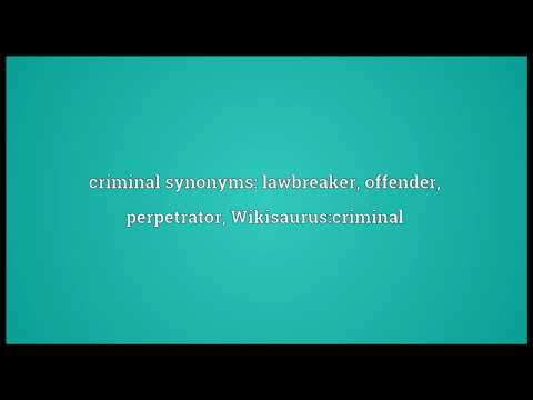 Criminal Meaning