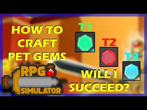 CRAFTING T3 PET GEMS !!!RPG SIMULATOR (ROBLOX)