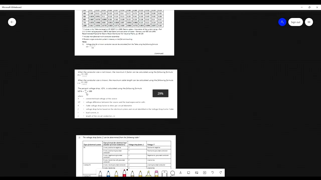 Voltage drop calculations - UPDATED as per 26th Edition of the Canadian Electrical Code.