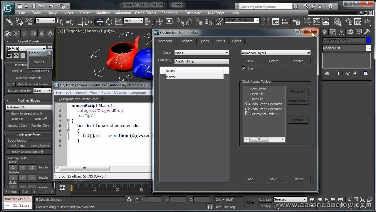 Simple Maxscript Tool Creation - 3DS Max Video Tutorial