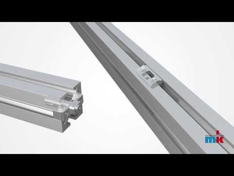Aluminum profile fastening – easy mounting with anchor