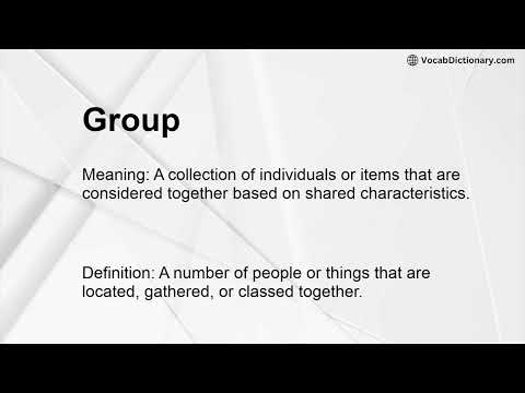 Group Meaning