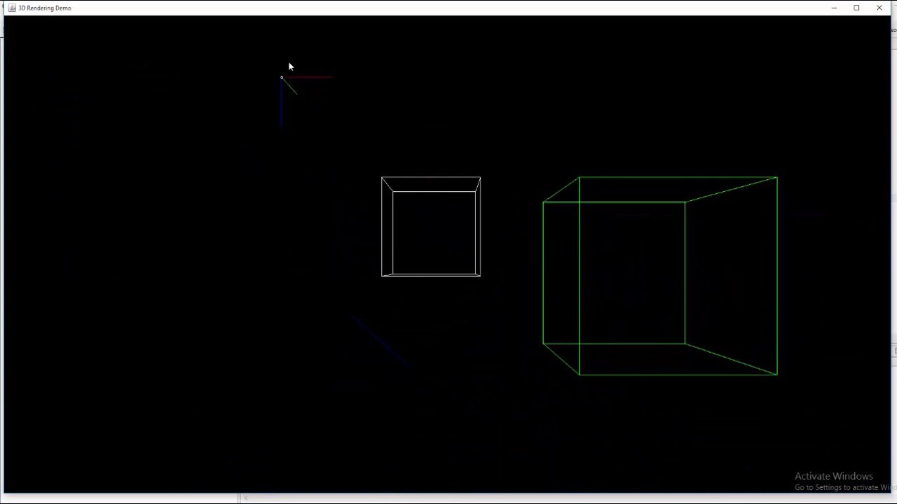 Java Perspective 3D Rendering - first test