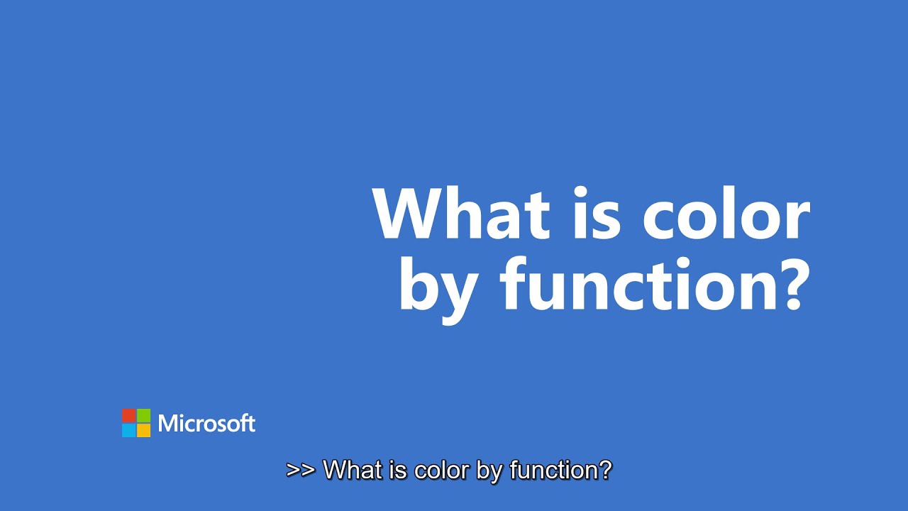 One Dev Question | What is color by function?