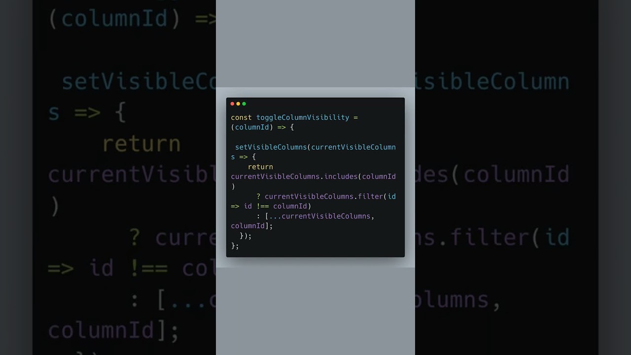 Elevate React Tables with Dynamic Columns #ReactTable