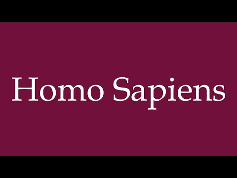 How to Pronounce ''Homo Sapiens'' Correctly in German