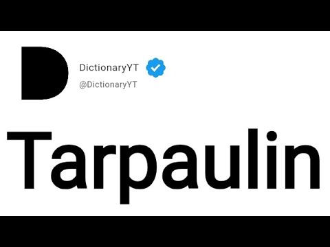 Tarpaulin Meaning in English
