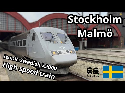 X2000 Train Trip Report: High-Speed Journey from Stockholm to Malmö in Sweden
