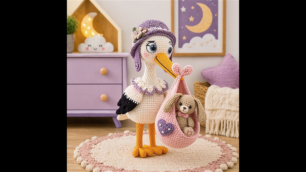 Crochet Penguin Bird Pattern, Amigurumi Plush Toy,