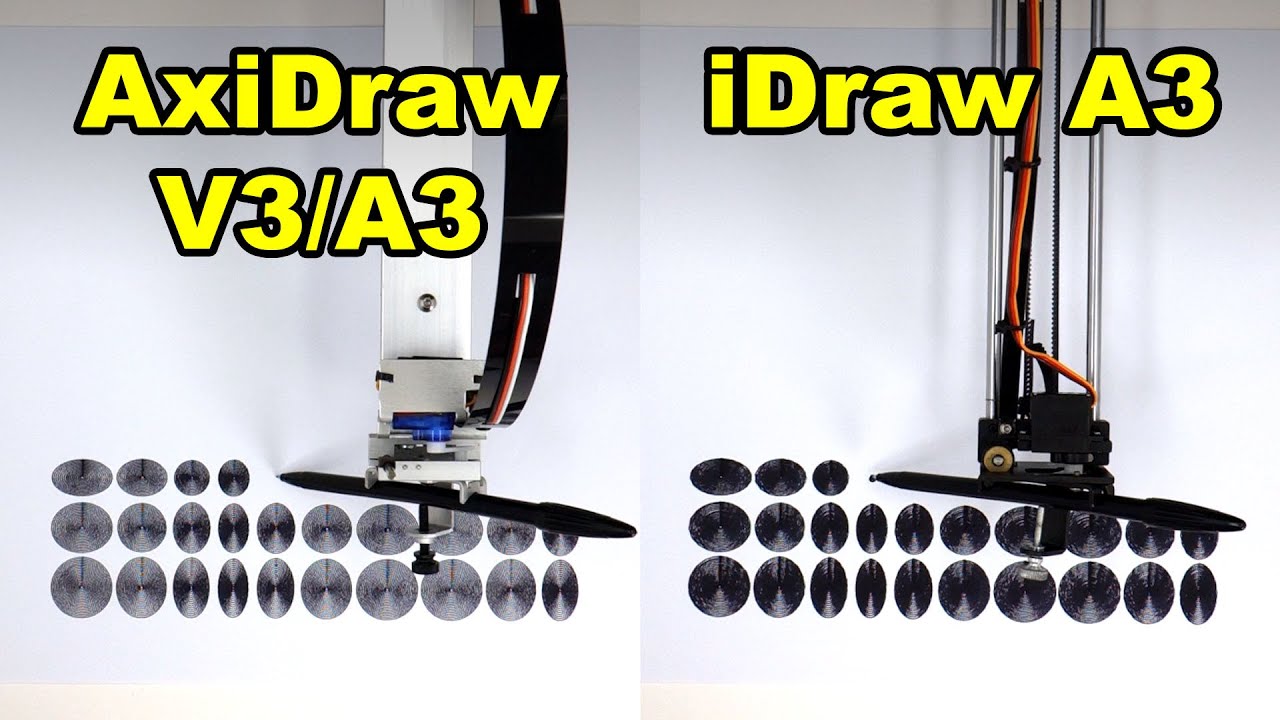 AxiDraw vs. UUNA TEK® iDraw A3 pen plotter art, which is better?!  (Creative coding)