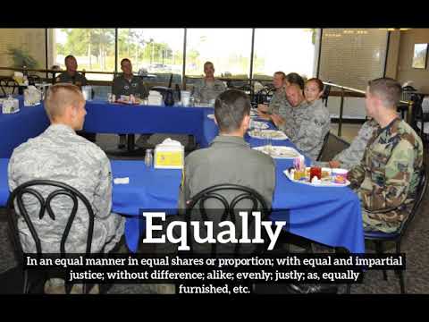 What is Equally? | How Does Equally Look? | How to Say Equally in English?