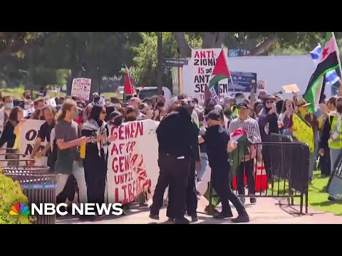 More college campus protest arrests over war in Gaza, tensions spill ...