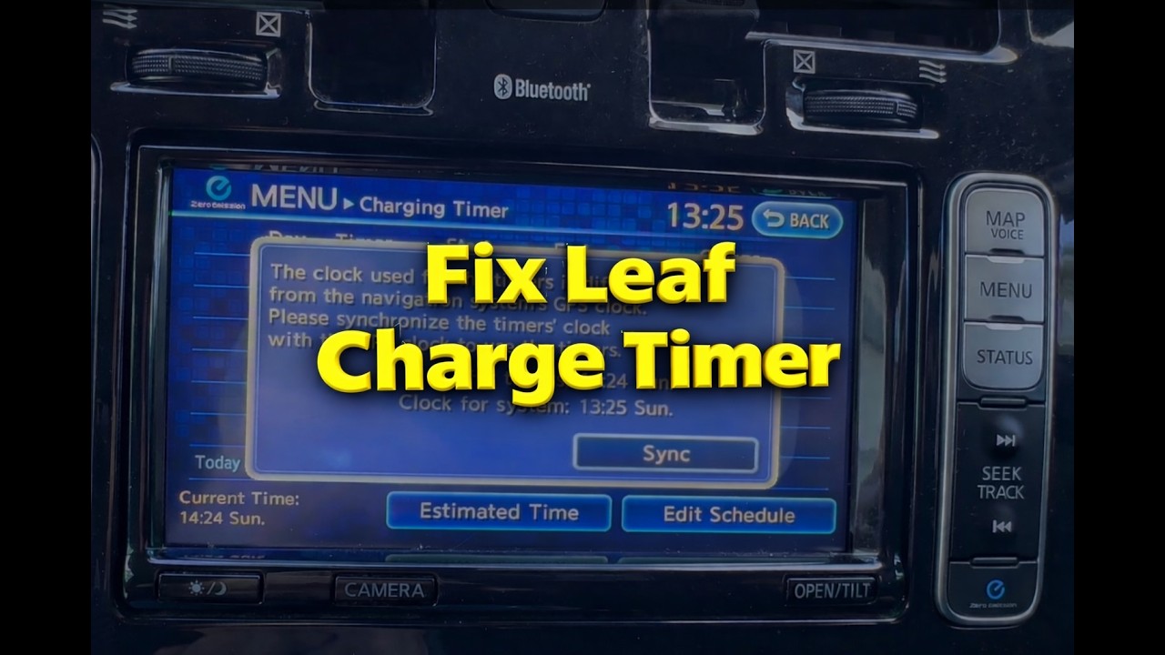 Fix Nissan Leaf Sync Charge Timer. Set 80% Charge Limit
