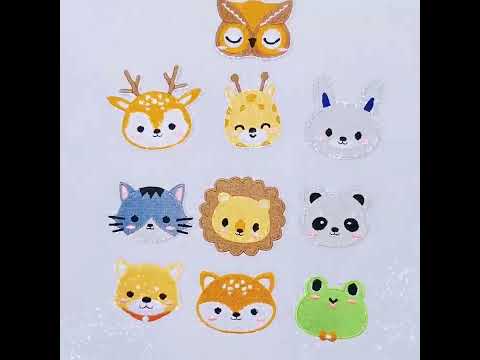 Cartoon animal embroidery cute children's clothes patch embroidery towel embroidery patches