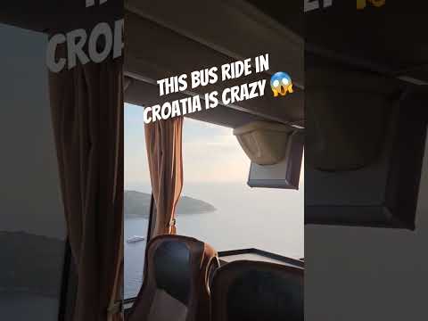 Taking the bus in Dubrovnik, Croatia is wild! #Croatia #transportation