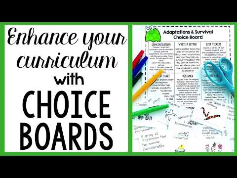 Choice Boards :: Differentiated-instruction-101
