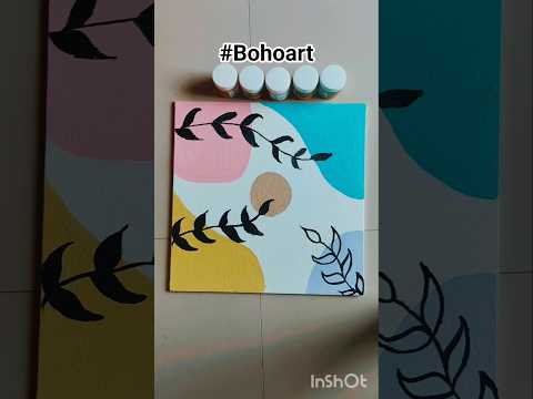 painting with meπ¨ abstract canvas painting boho art#bohoart #shortsfeed #shots#painting #yotubeshort