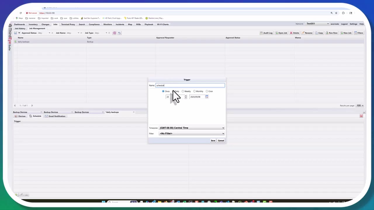 backup and config diff