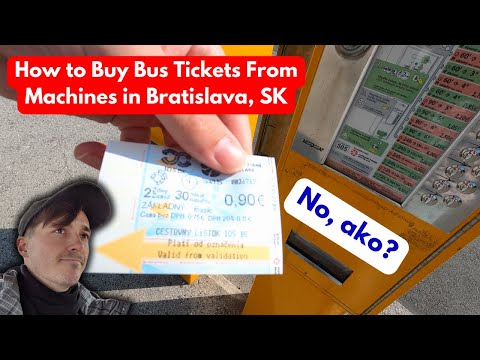 How To Buy Bus Tickets From a Ticket Machine in Bratislava | 2024