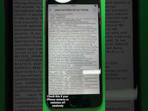 If your iPhone restarts randomly check this hidden menu