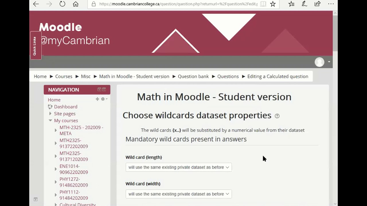 Calculated Questions in Moodle   Level UP