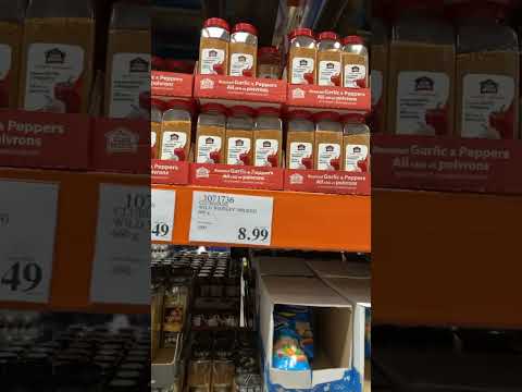 Different kinds of seasoning at Costco