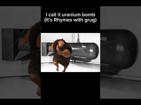I call it uranium bomb it rhymes with grug #monkey #funny