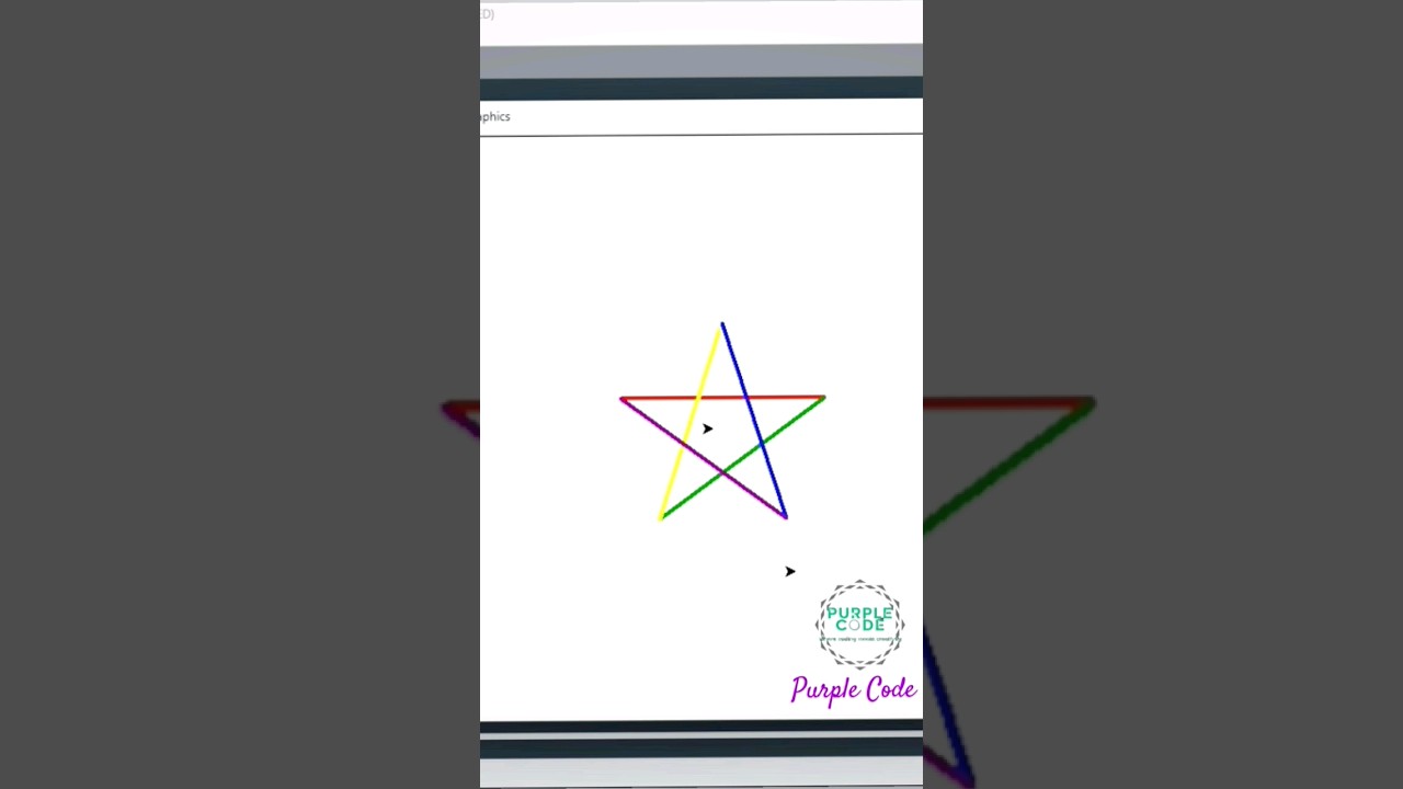 Draw Star using Python Turtle | Learn Python Tricks @PurpleCode404