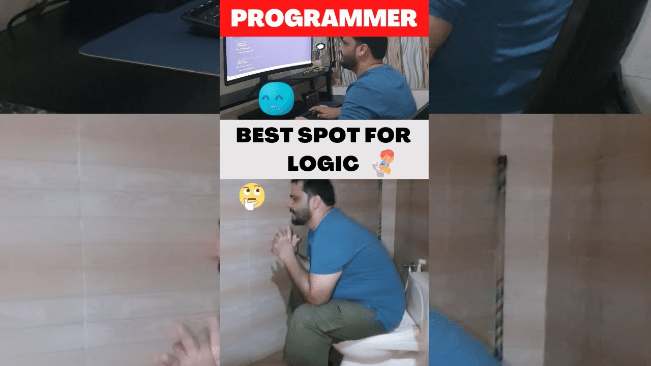 Programmer: Best Spot for Logic (Toilet) | Viral Programming Memes #shorts
