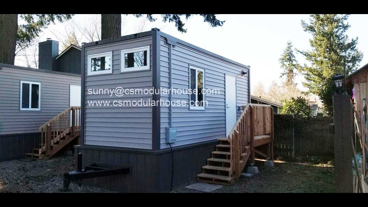 CS Modular Flat pack container house installation video