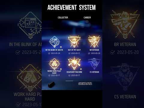 Achievement System Free Fire 🔥 How To Complete Points? #srikantaff #shorts
